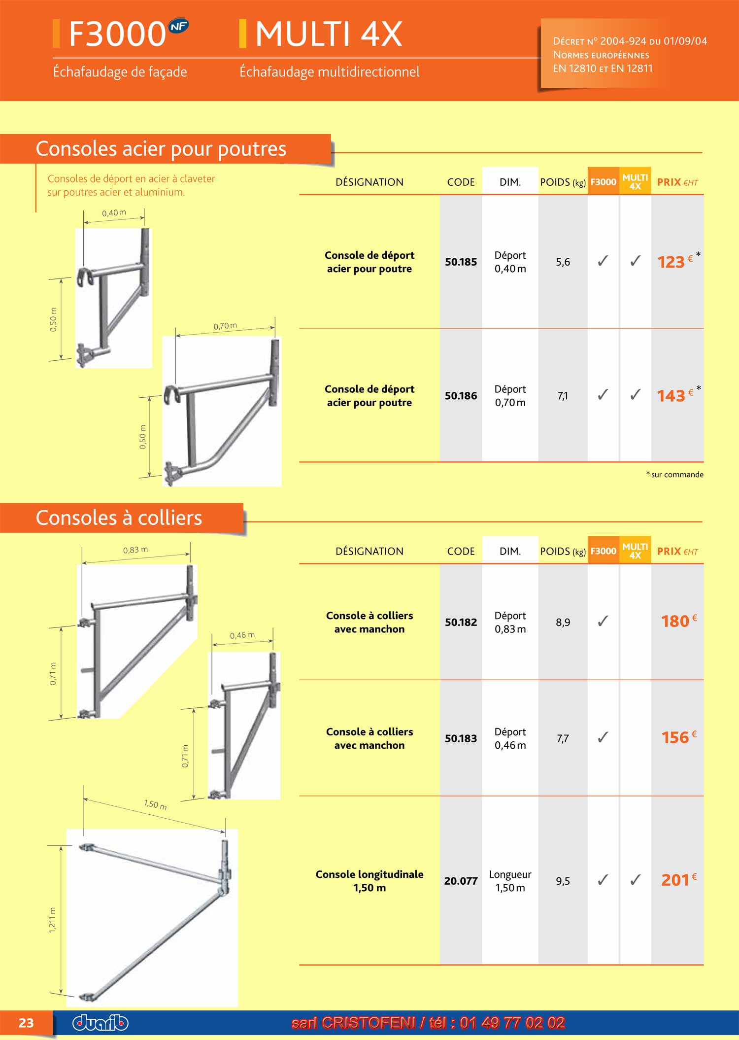page 23 console acier pour poutre et console a colliers pour tous ...